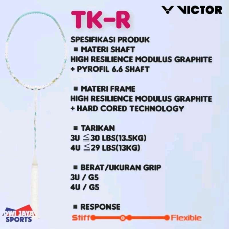 Jual Victor Thruster K R | Tk-r Badminton Racket - Standard Vs-65 4u Di ...