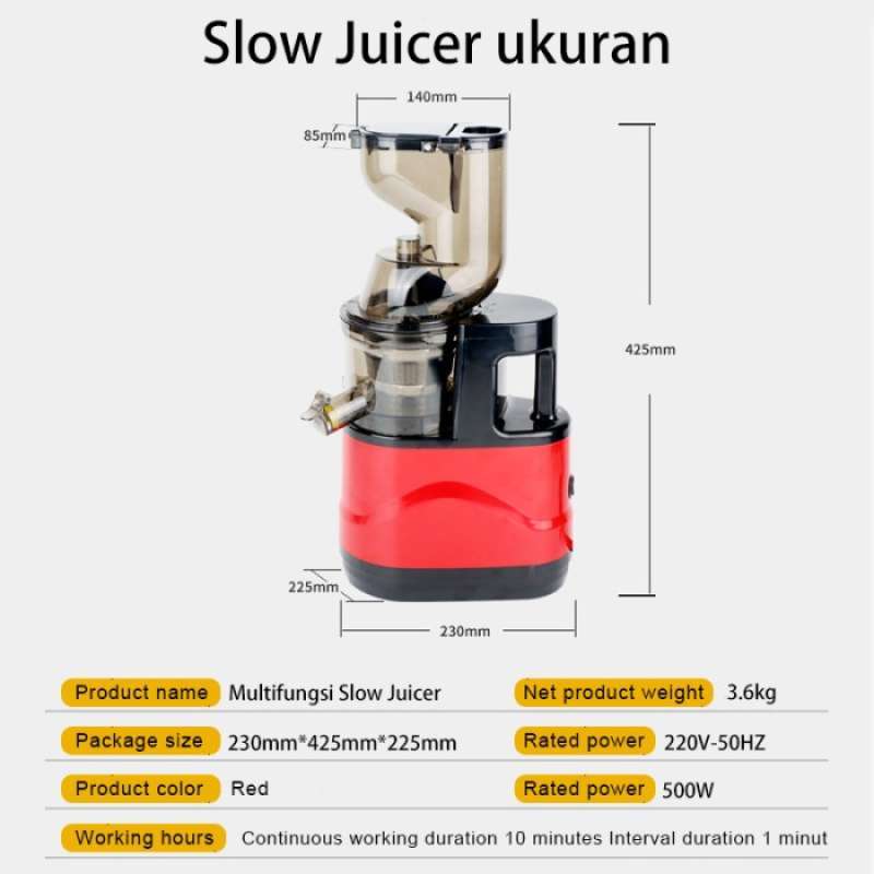 Promo Mesin Pembuat Jus Electric Slow Juicer Multifungsi Extractor ...