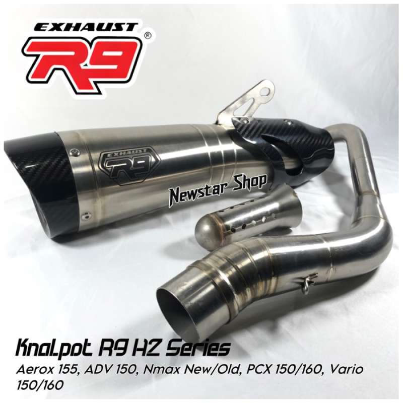 Promo Knalpot Racing R9 H2 Ss Full Sistem Pnp - Aerox New 2021 Diskon 3 ...
