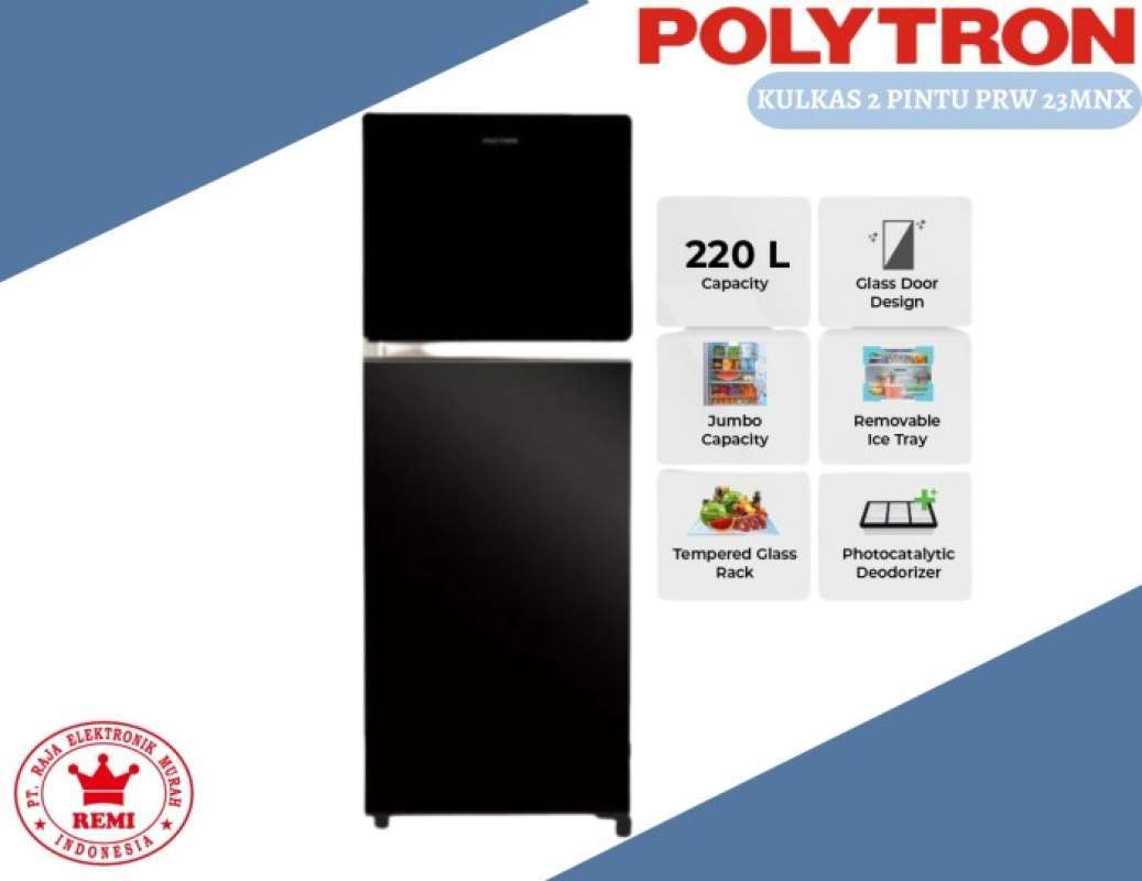 Promo Kulkas Polytron Prw 23 Mnx/ Prw 23 Mnr Lemari Es 2 Pintu Prw 23 ...