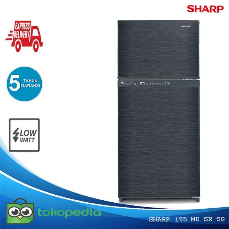 Promo Kulkas 2 Pintu Sharp Sj 195 Md Sg Sr 200l Low Watt Tanpa Bunga Es Diskon 23% Di Seller ...