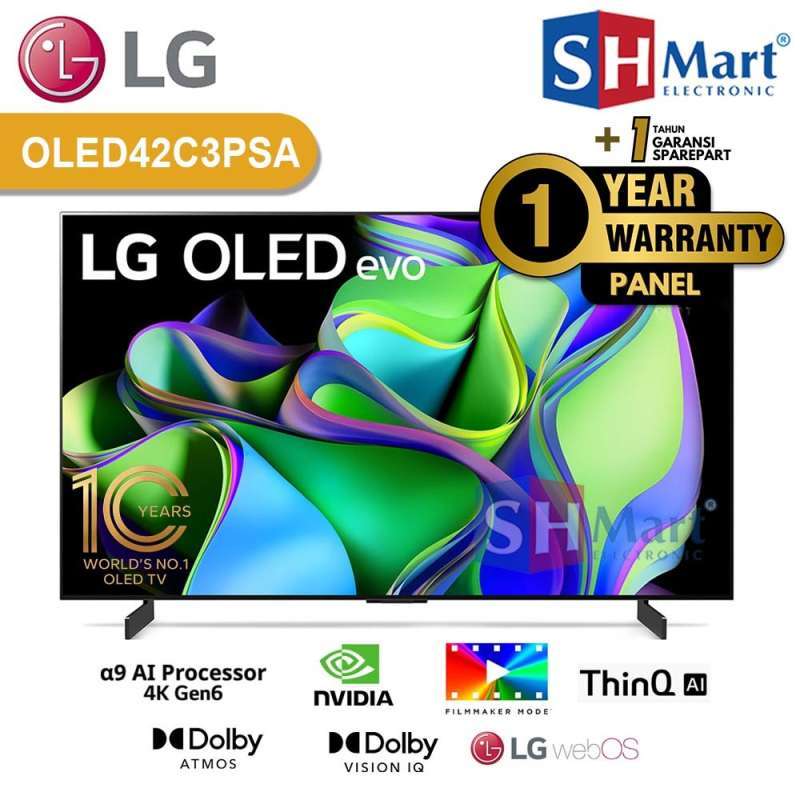 Jual Tv Lg 42 Inch Oled Tv 42c3psa / 42c3 Smart Tv Uhd 4k Digital ...