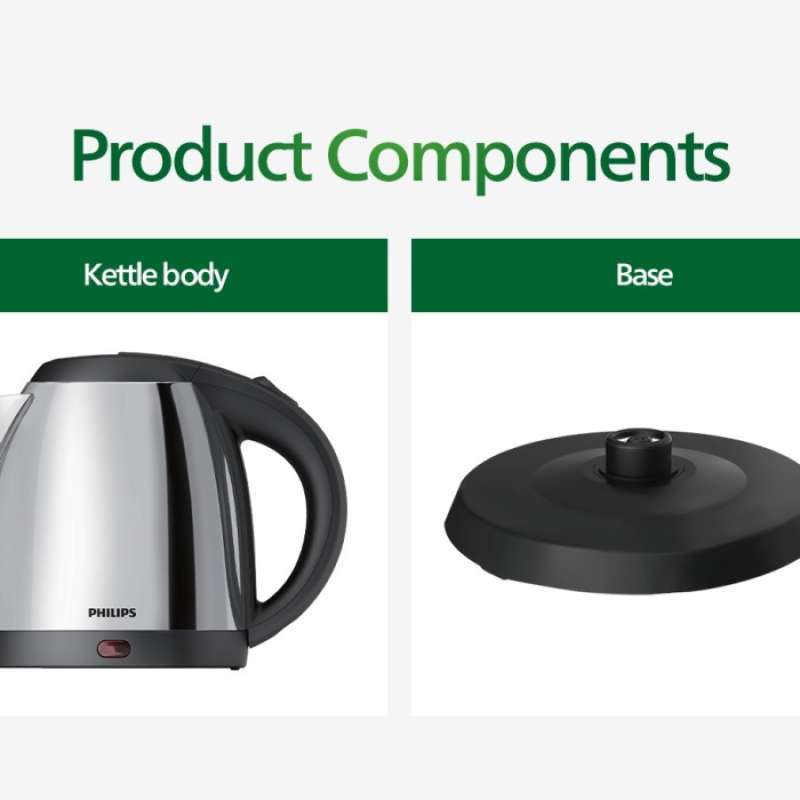 Jual Philips Hd9303/03 Electric Kettle 1.2l Stainless Steel - Silver Di ...