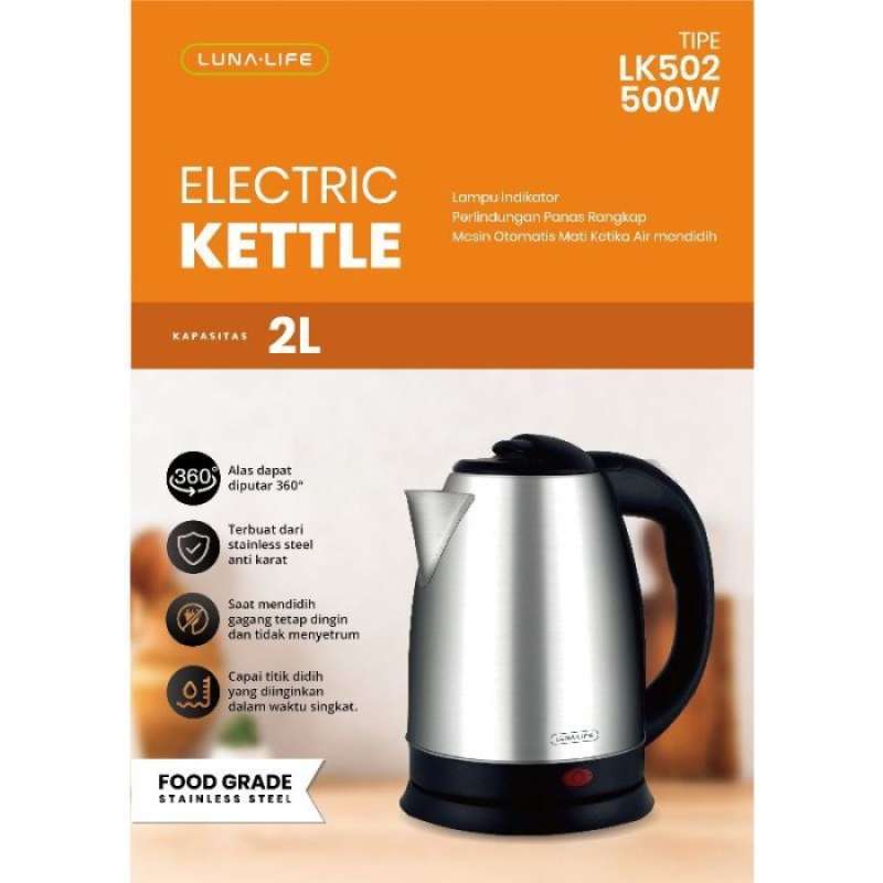 Jual Electric Kettle / Teko Listrik 2 Liter Luna Life Lk502 - Garansi ...