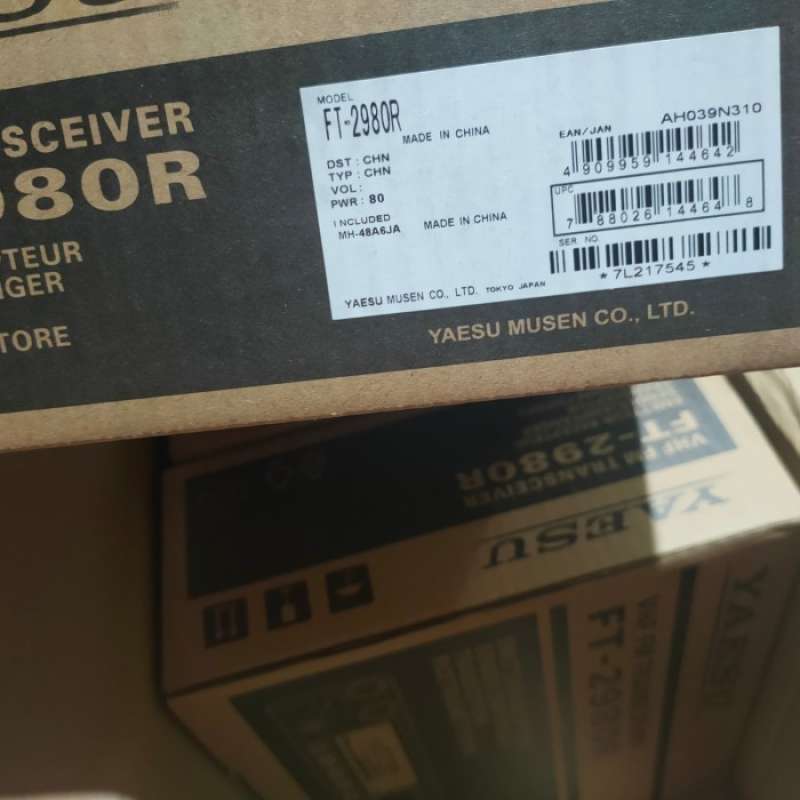 Jual Rig Yaesu Ft 2980 Musen Vhf Ori Di Seller Noelle - Cengkareng Timur, Kota Jakarta Barat ...