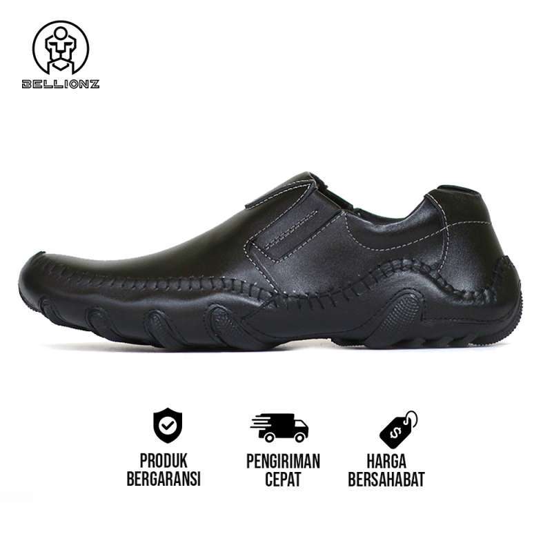 Promo Bellionz X Liberio Sepatu Slip On Casual Pria Kulit Asli Sepatu ...