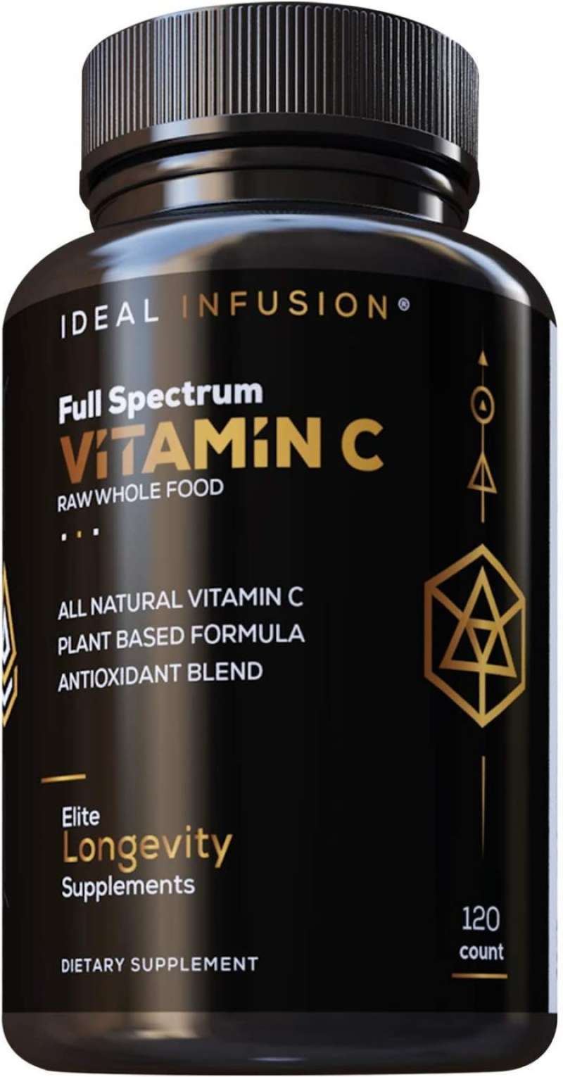 Promo Ideal Infusion Raw Whole Food Vitamin C Complex 120 Capsules Usa ...