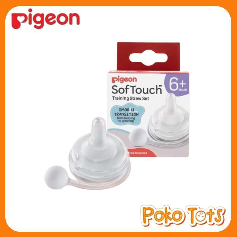 Jual Pigeon Softouch Training & Drinking Straw Set Dot Dan Sedotan ...