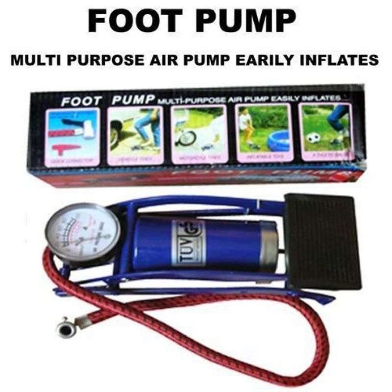 Jual Pompa Injak Kaki Mini Mobil Motor / Foot Pump Multipurpose Ezzy Di ...