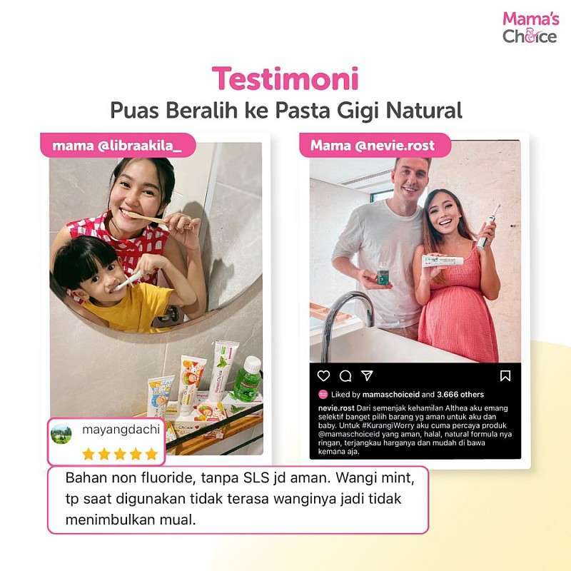 Jual Mama's Mama Choice Toothpaste Non Flouride Pasta Gigi Ibu Hamil ...