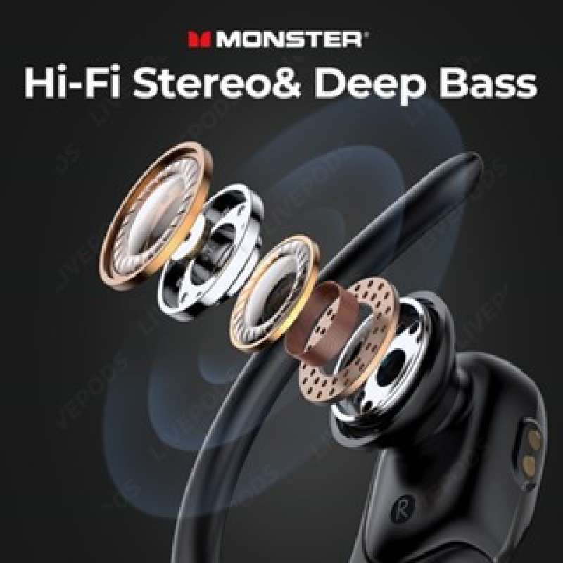 Jual Monster Open Ear 202 Tws Sports Bluetooth Headphones Waterproof ...
