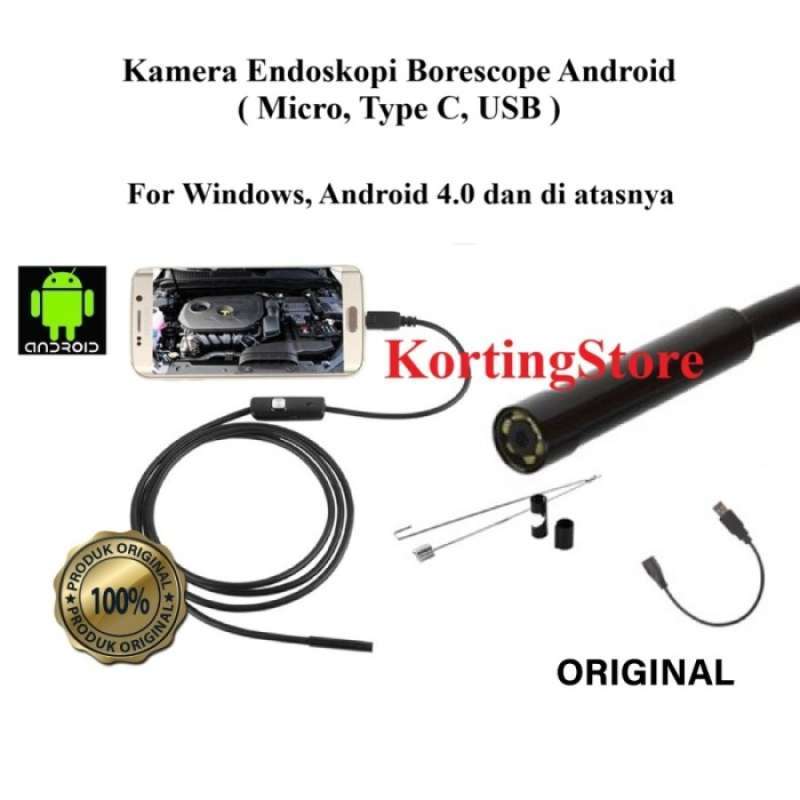 Jual Kamera Endoskopi Borescope Android Pc Laptop 3in1 Micro Type C Dan ...