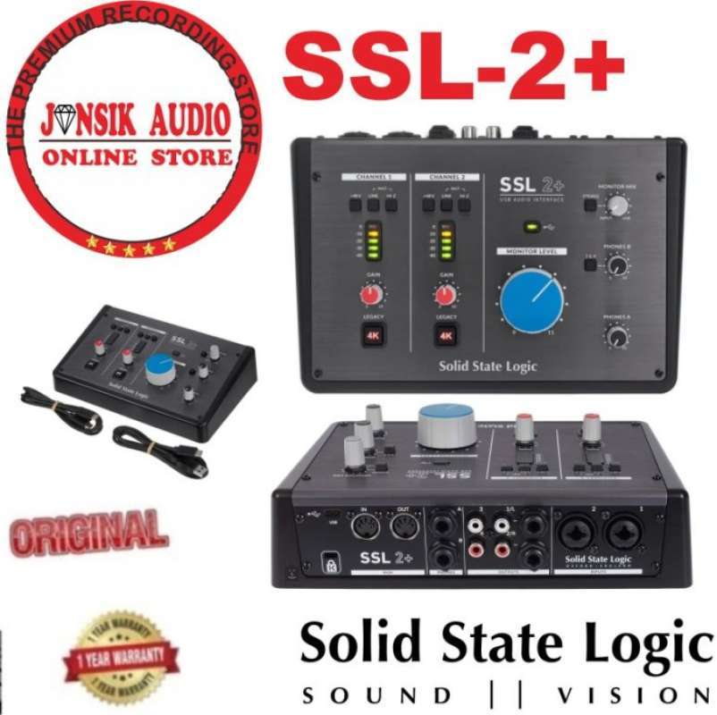 Promo Solid State Logic Ssl2+ Ssl-2+ Ssl 2 Plus Soundcard Usb Diskon 23% Di Seller Melodiya ...