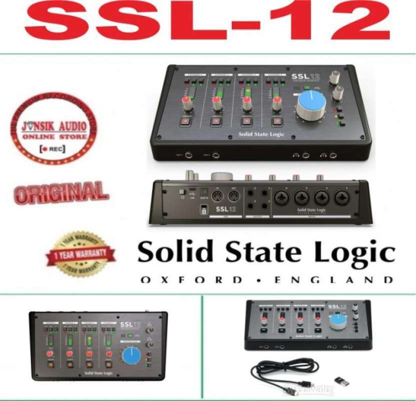 Promo Solid State Logic Ssl12 Usb Audio Interface Ssl-12 Diskon 23% Di ...
