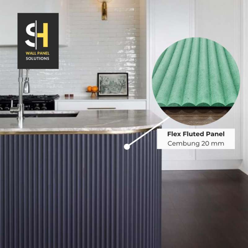 Promo Flexible Fluted Wall Panel Hiasan Dinding Cekung Cembung Lurus ...