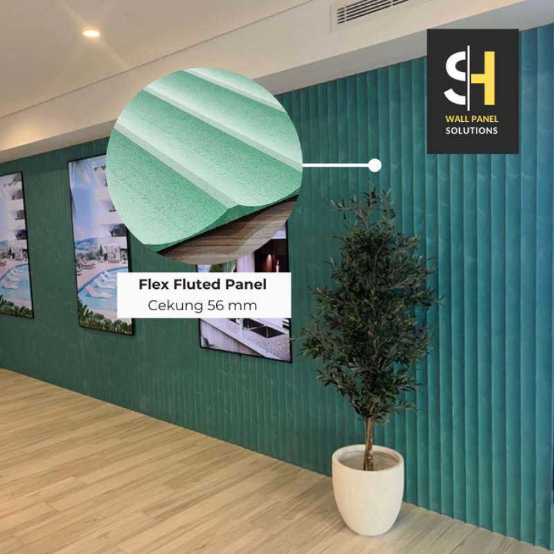 Promo Flexible Fluted Wall Panel Hiasan Dinding Cekung Cembung Lurus ...