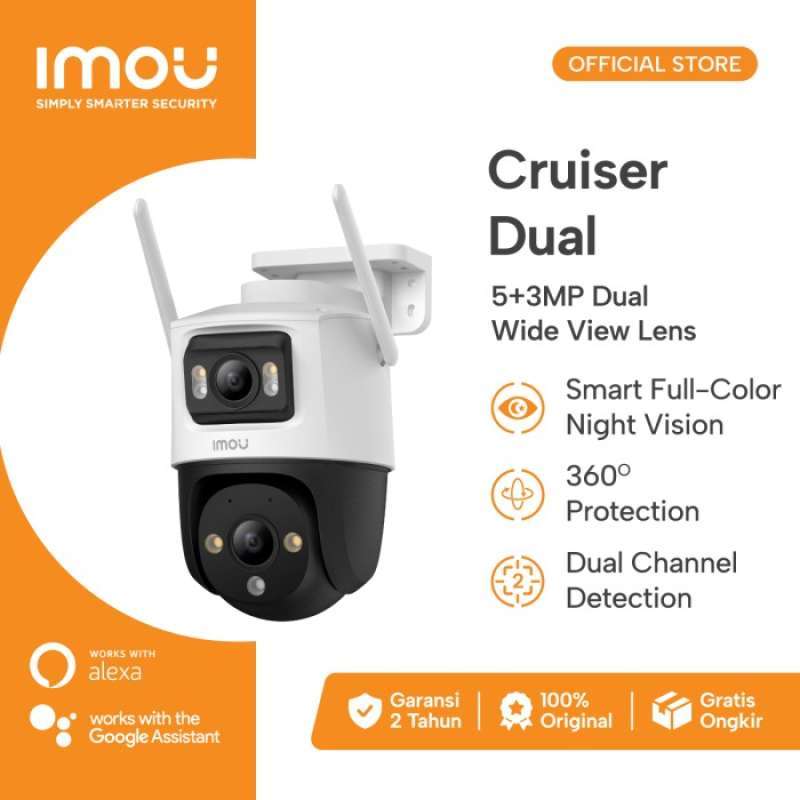 Jual Imou Cruiser Dual 8mp - Full-color Night Vision |60 Degrees ...