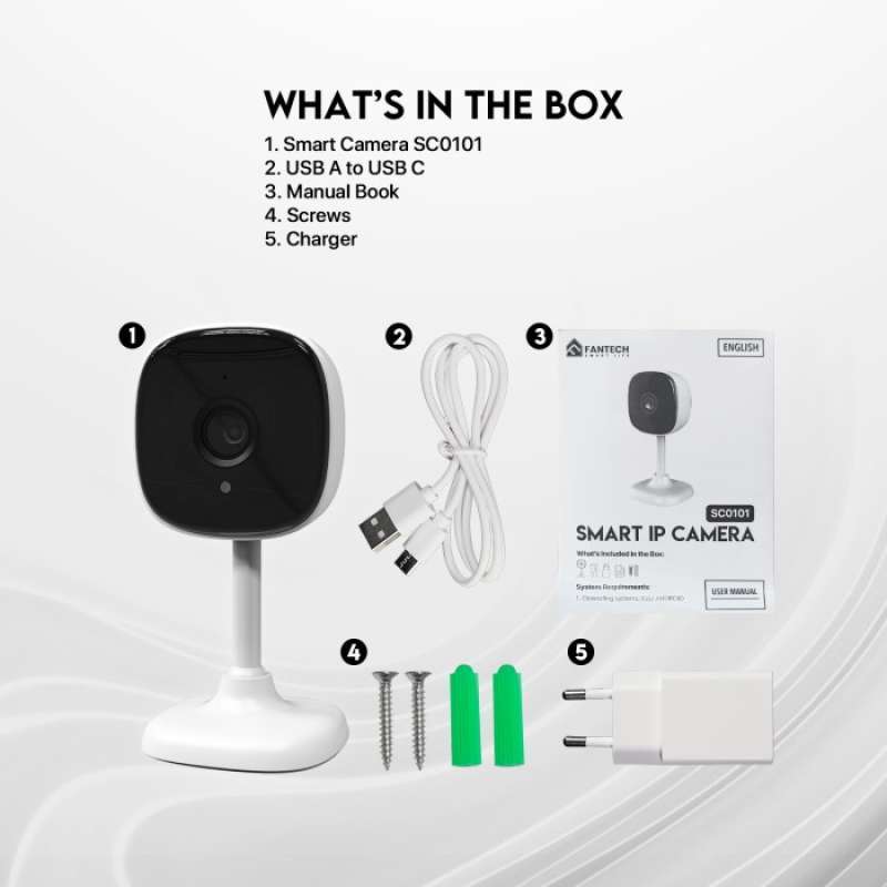 Jual Fantech Smart Life Ip Camera Indoor Cctv Wifi Iot Automation ...
