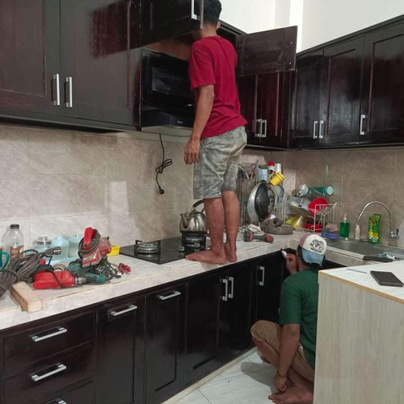 Jual Kichen Set Dapur Bahan Jati Landa Di Seller Noelle - Cengkareng ...