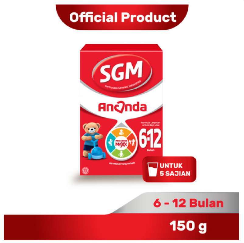 Jual Sgm Ananda 2 Formula Bayi Bubuk 6 -12 Bulan 150 Gram Di Seller ...