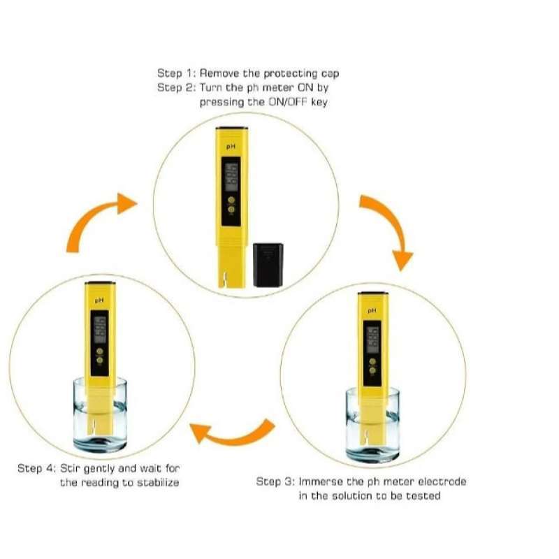 Jual Ph Meter Handheld , Digital Ph Tester 0.01 High Accuracy Ph Meter ...