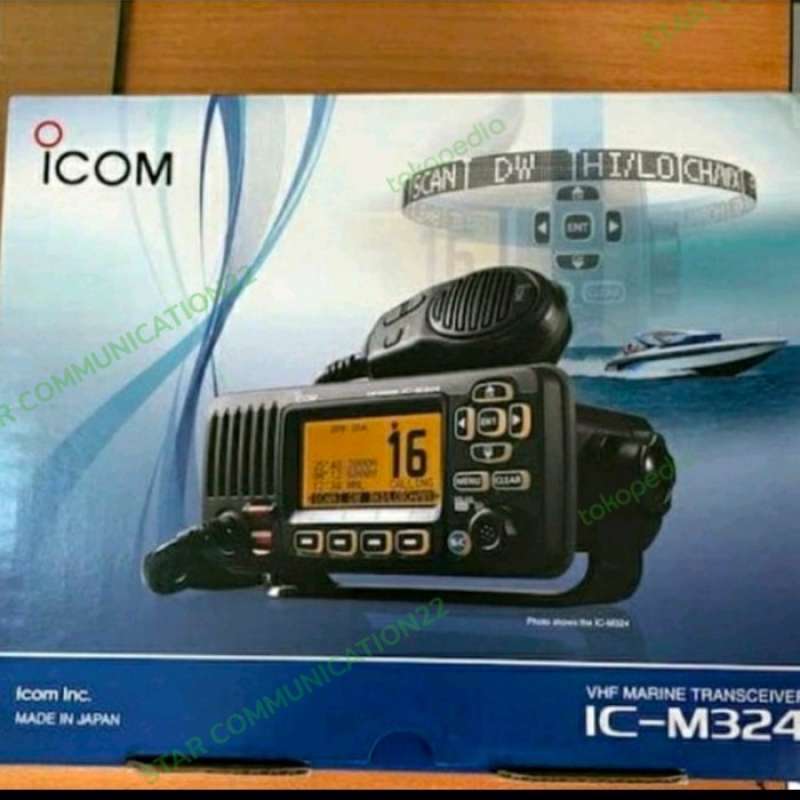 Promo Rig Icom Ic M324 Vhf Marine Diskon 23% Di Seller Sentramoco Store ...
