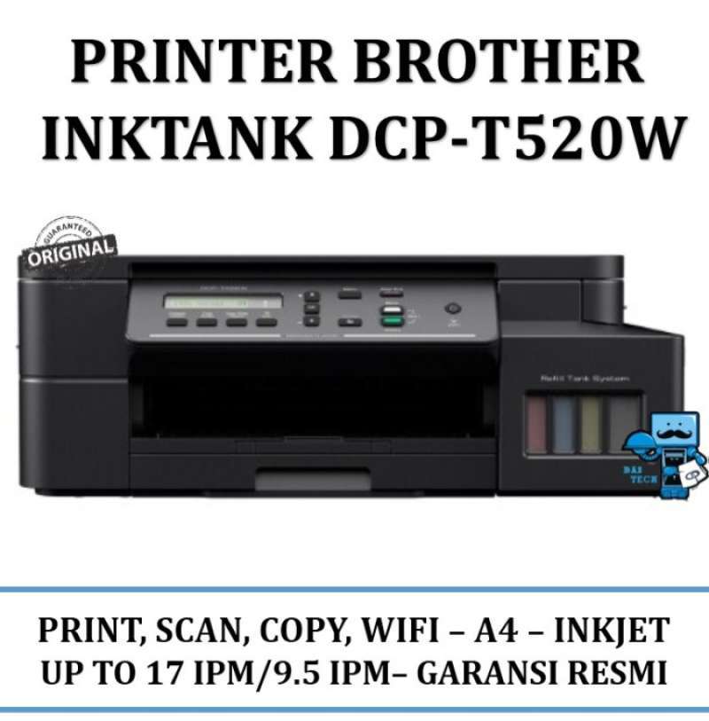 Promo Printer Dcp-t520w Inkjet / A4 / Wireless / Garansi Resmi Diskon ...