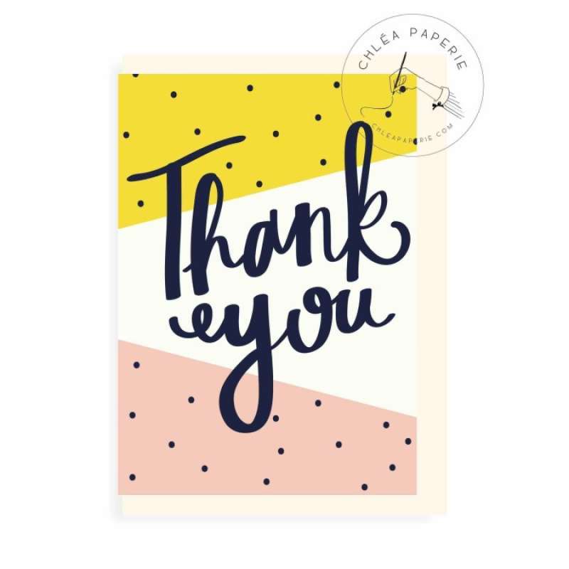 Promo Greeting Card / Thank You / Three Almost Triangles /kartu Terima ...