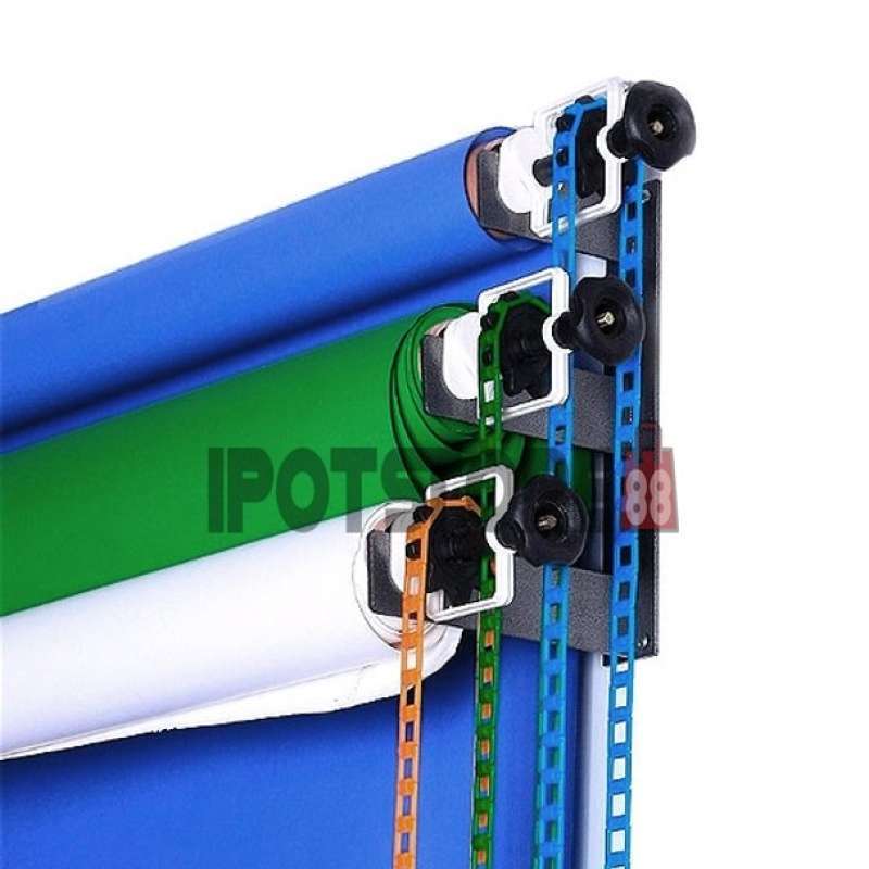 Jual Stand Backdrop Tiang Background Expander 3 Roller Pro Foto Studio ...