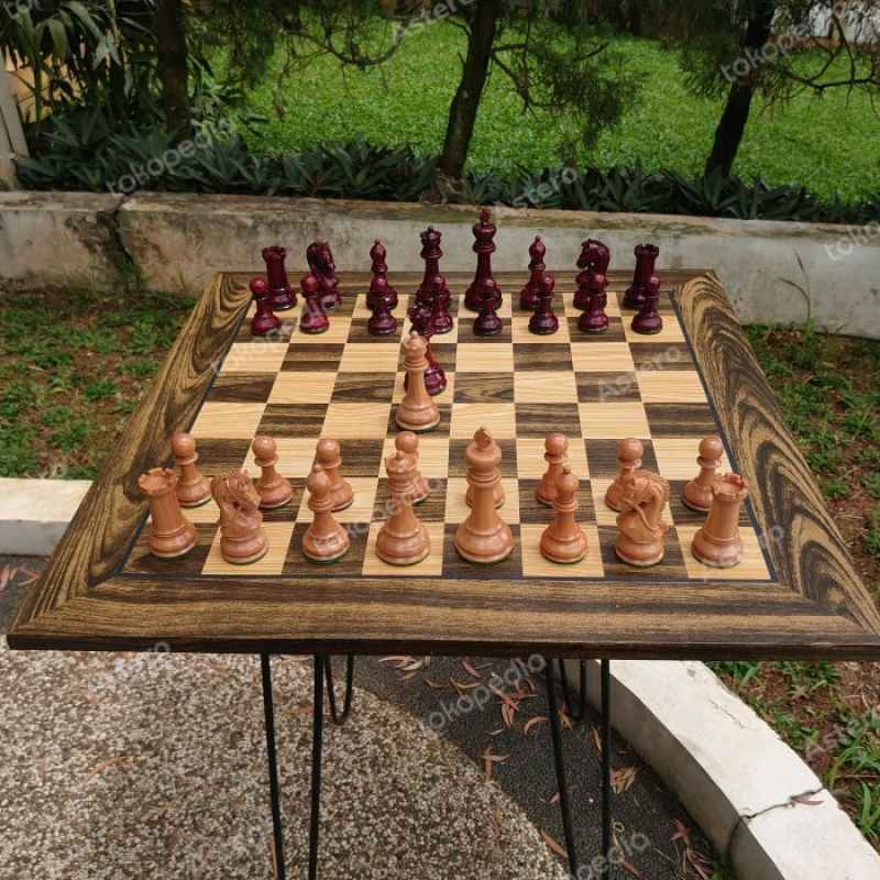 Jual Catur Kayu Mewah Royal Sultan Collector Raja 4.4inch Redwood ...