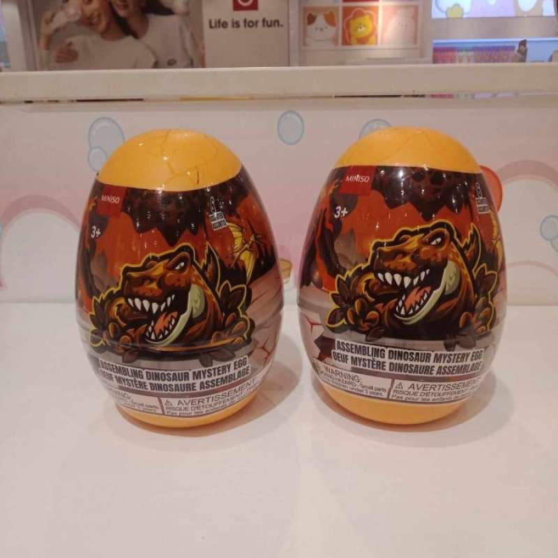 Jual Miniso Mainan Dinosaurus Anak 6 Model- Assembling Dinosaur Mystery ...