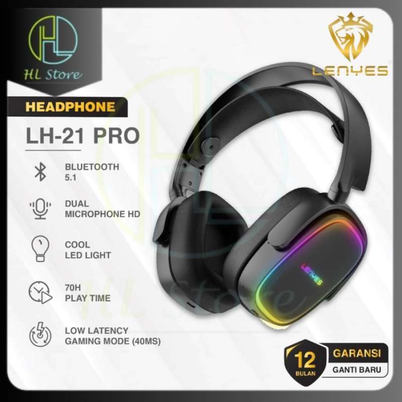 Promo 100% Produk Ori Lenyes Wireless Gaming Headphone Lh21 Pro Enc ...