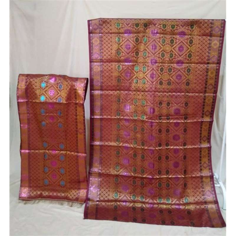 Jual Songket Pash - Songket Palembang Atbm Set Motif Lepus Pancawarna Berbagai Macam Warna ...