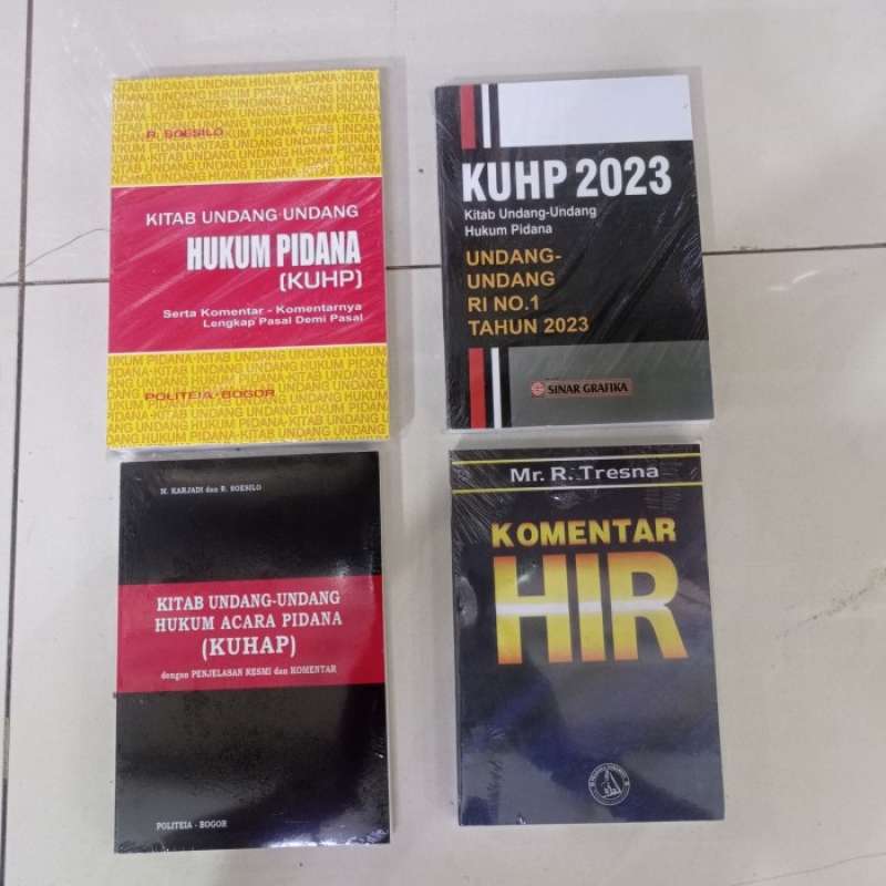Jual 4 Buku Paket Kuhp 2023, Kuhp, Kuhap Dan Komentar Hir Di Seller Noelle - Cengkareng Timur ...