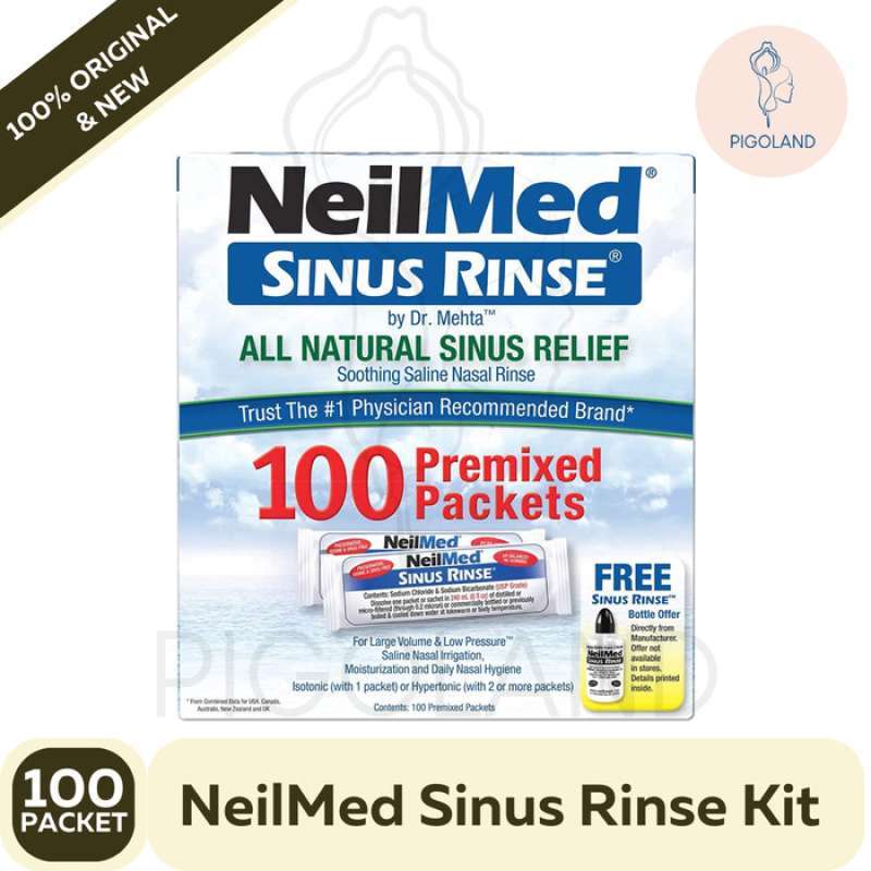 Promo Neilmed Neil Med Sinus Rinse All Natural Relief 100 Premixed ...