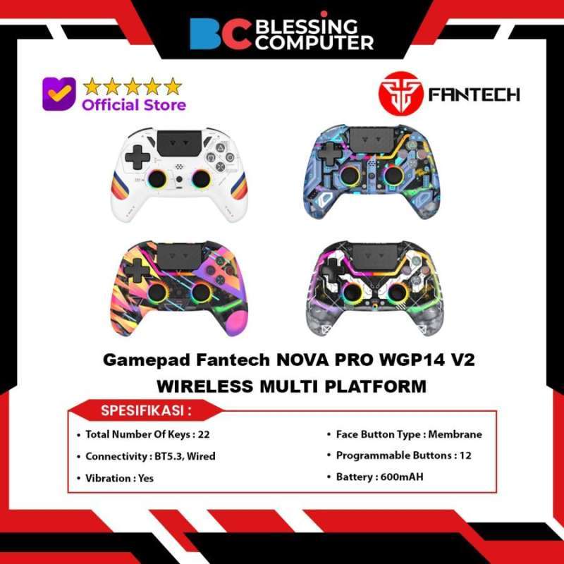 Jual Gamepad Fantech Nova Pro Wgp14 V2 Wireless Multi Platform Di Seller Blessing Computer ...