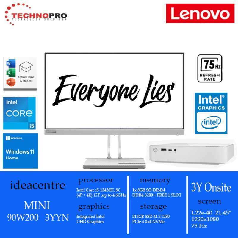 Promo Lenovo Ideacentre Mini 01irh8 3yyn || Intel Core I5-13420h Uhd ...