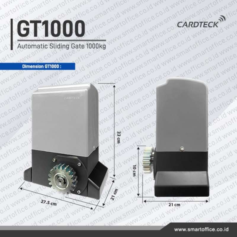 Promo Powerful Sliding Gate Otomatis 1000kg Cardteck Gt1000 Standard ...