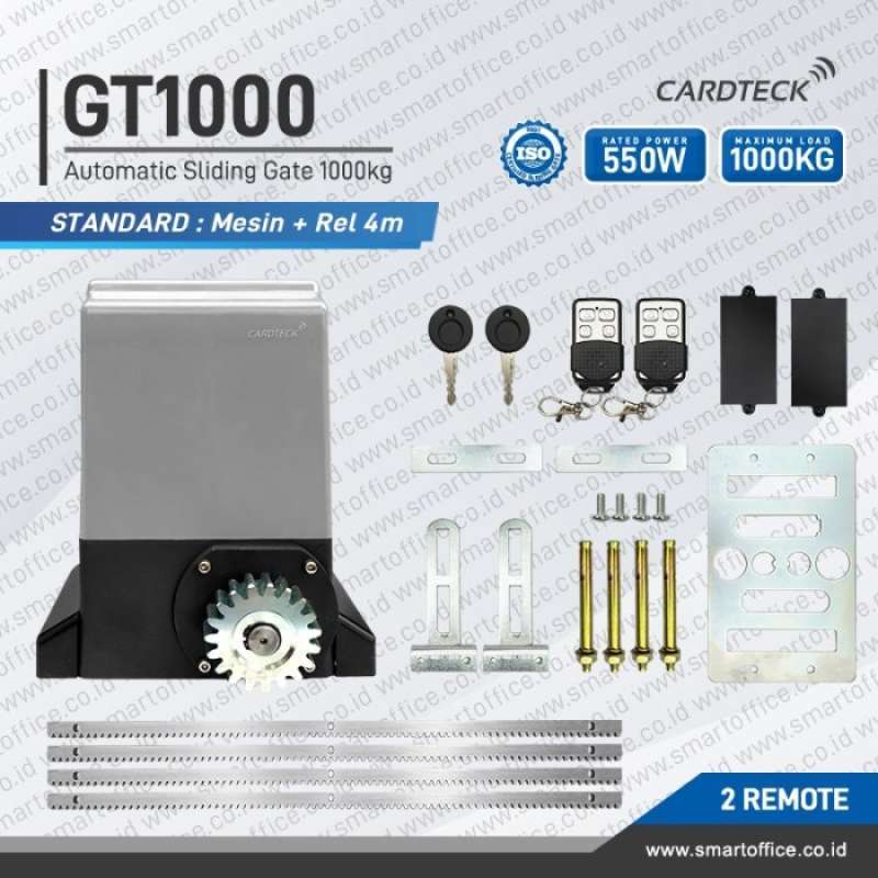 Promo Powerful Sliding Gate Otomatis 1000kg Cardteck Gt1000 Standard ...