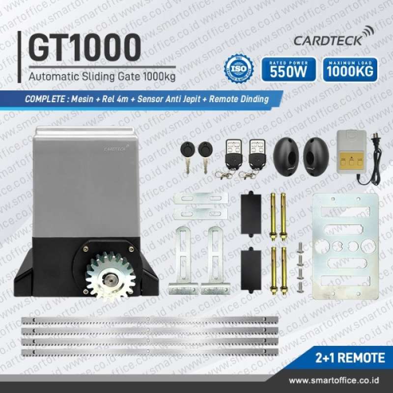 Promo Powerful Sliding Gate Otomatis 1000kg Cardteck Gt1000 Standard ...
