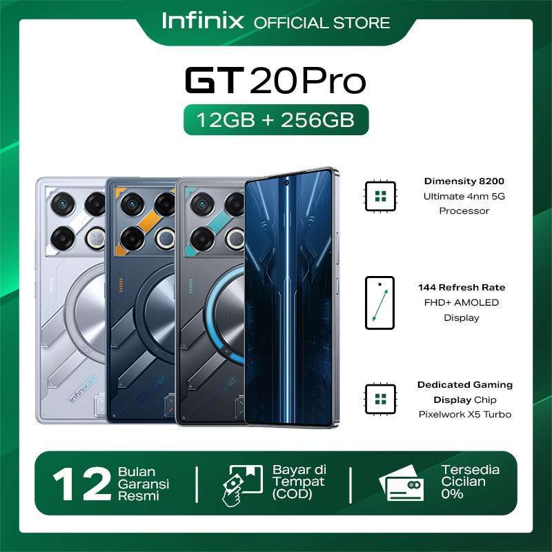 Promo Infinix Gt 20 Pro 5g 12/256gb - Up To 24gb Extended Ram - Dimensity 8200 Ultimate - 6.78 ...