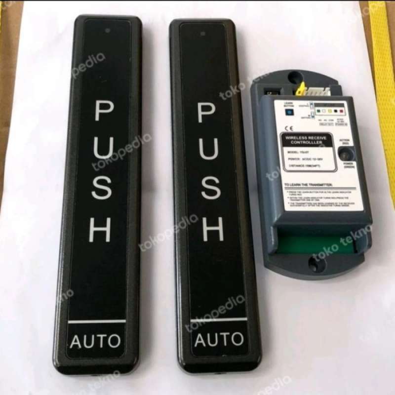 Jual Switch Automatic Door Opening Wireless Push Button Sliding Door ...