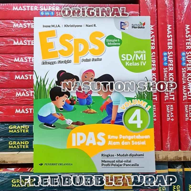Jual Buku Esps Ipas Kelas 4 Sd/mi Volume 1 Erlangga Kurikulum Merdeka Ori Di Seller Sangninja ...