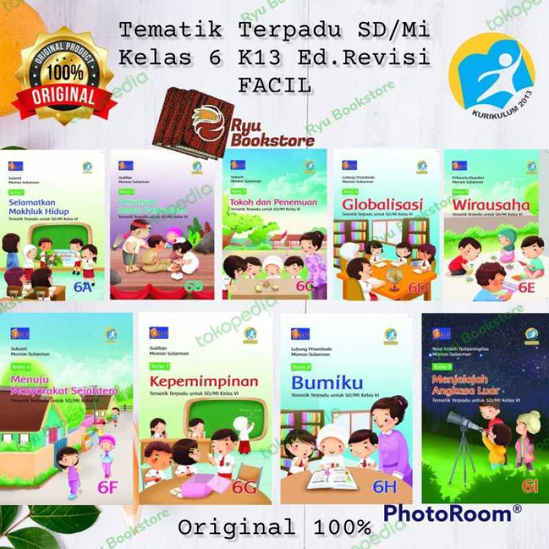 Jual Buku Tematik Kelas 6 Sd/mi Jilid 6a - 6i K13 Ed.revisi Facil - 6f - Tema 6 Di Seller ...