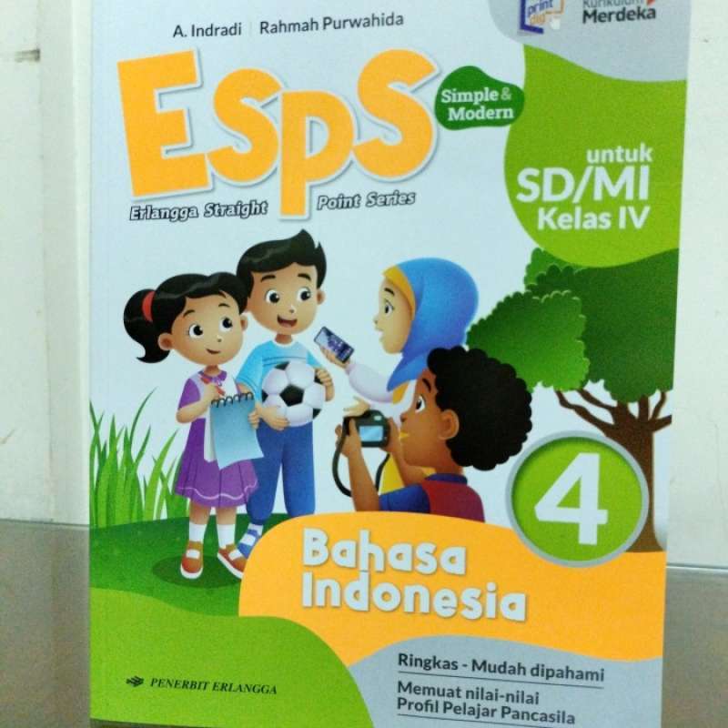 Jual Esps Bahasa Indonesia Sd Kelas 4, Kurikulum Merdeka, Erlangga Di Seller Noelle - Cengkareng ...