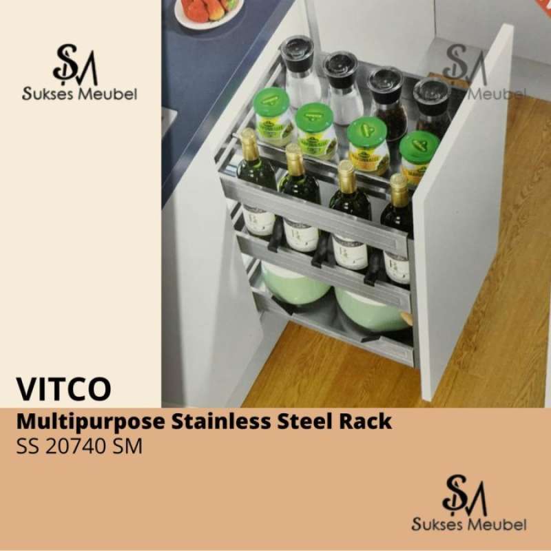 Promo Ss 20740 Sm Vitco / Multipurpose Stainless Steel Rack Merk Vitco ...
