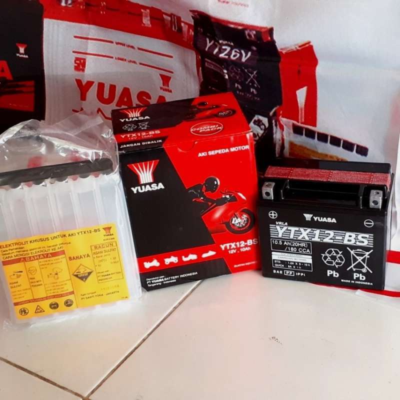 Jual Aki Accu Motor Yuasa Ytx12 Bs Mf Original Di Seller Katamso Jaya Motor - Kampung Baru, Kota ...