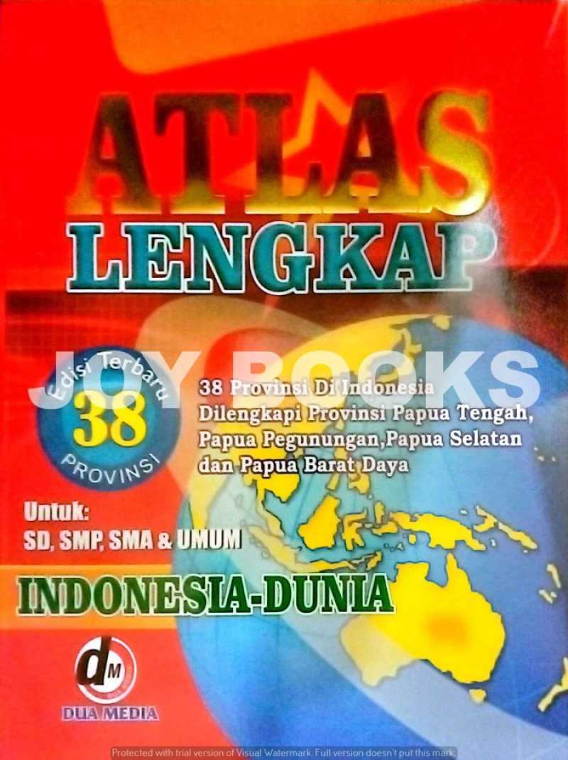 Jual Buku Atlas Lengkap Indonesia Dunia 38 Provinsi / Peta Map Best Seller Di Seller Hachi ...