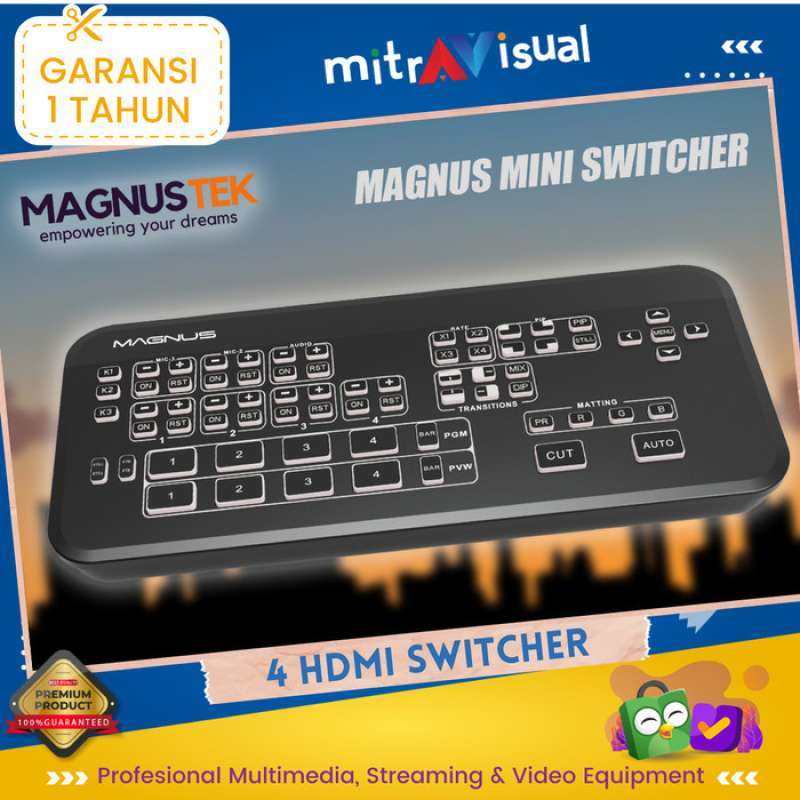 Promo Magnus Mini Switcher 4 Hdmi 1080p Diskon 23% Di Seller Indah ...