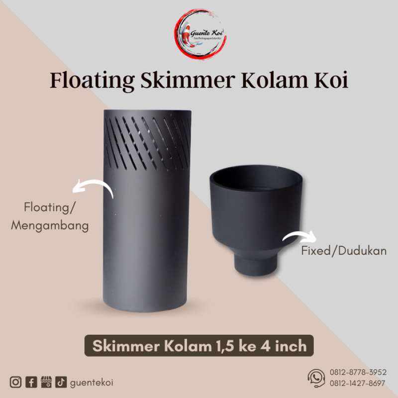 Promo Floating Skimmer Skimmer Kolam Koi 1,5 Ke 4 Inch Diskon 23% Di ...